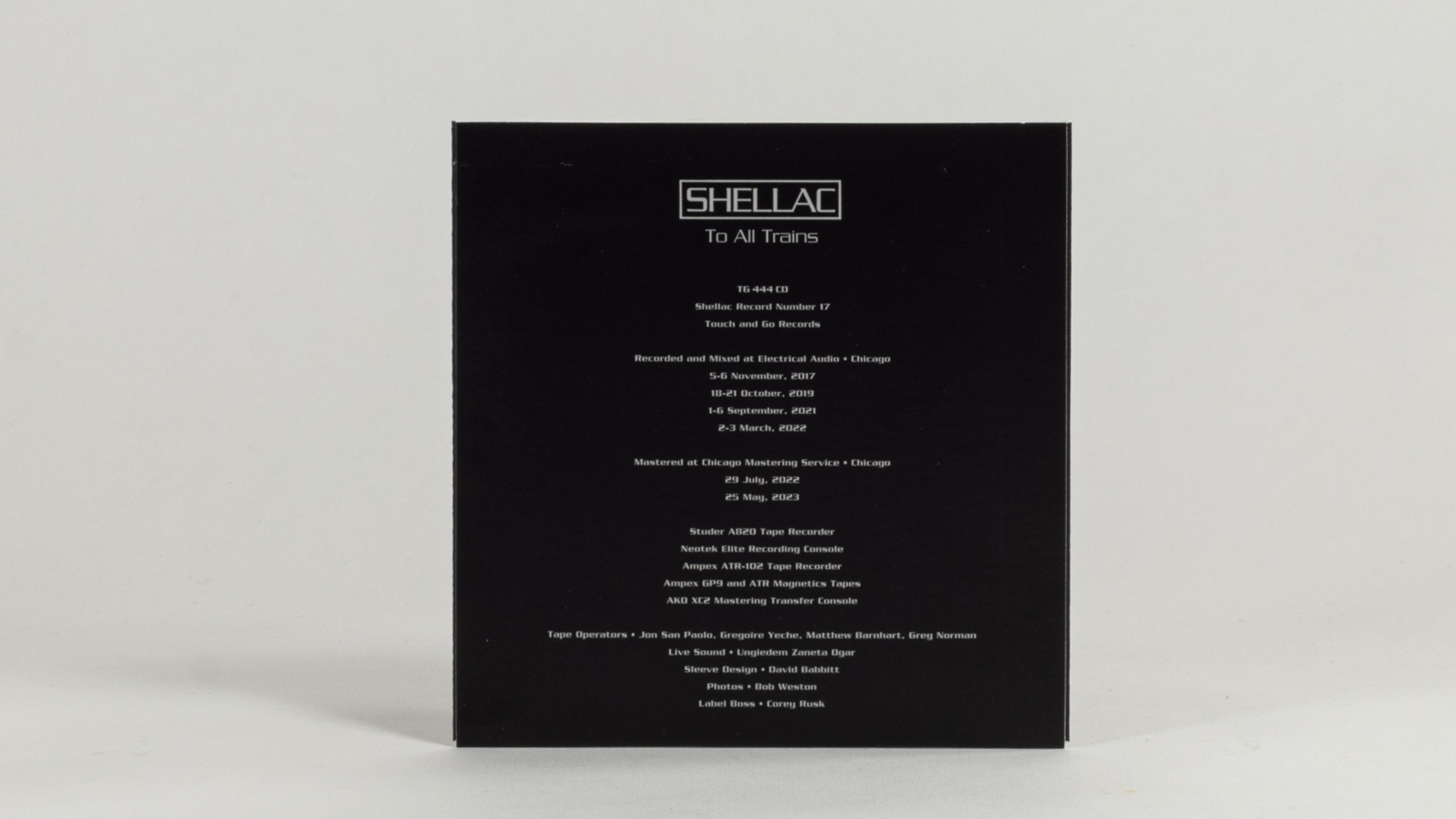 Shellac – To All Trains - JDavidBabbitt